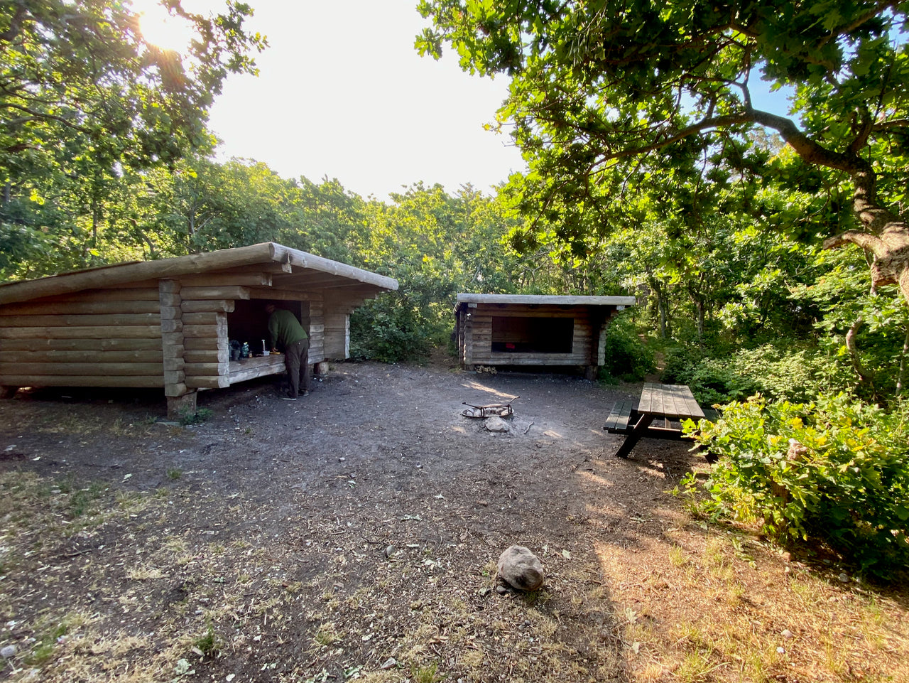 Shelters i Mols Bjerge – vandreophold